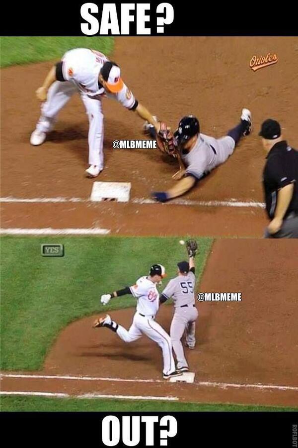 Baseball Safe Meme