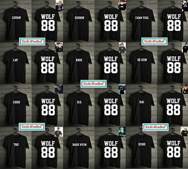 [SPECIAL PREORDER TILL 14TH JUNE] EXO T-SHIRT! WOLF 88 AND PYREX ...