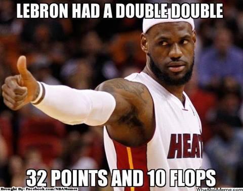 Lebron James Flop Memes