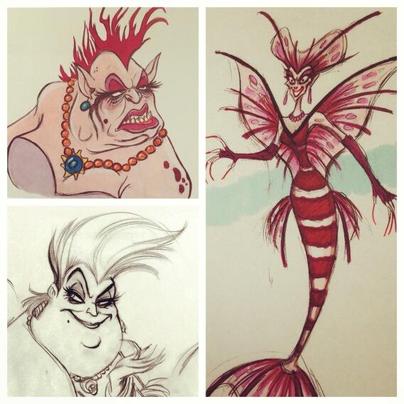 The Little Mermaid Concept Art Ursula