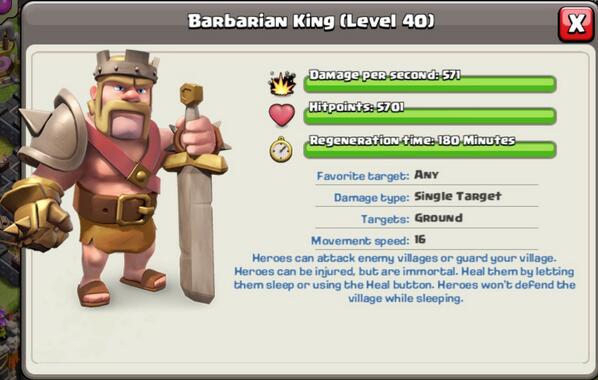 Barbarian King Level 40
