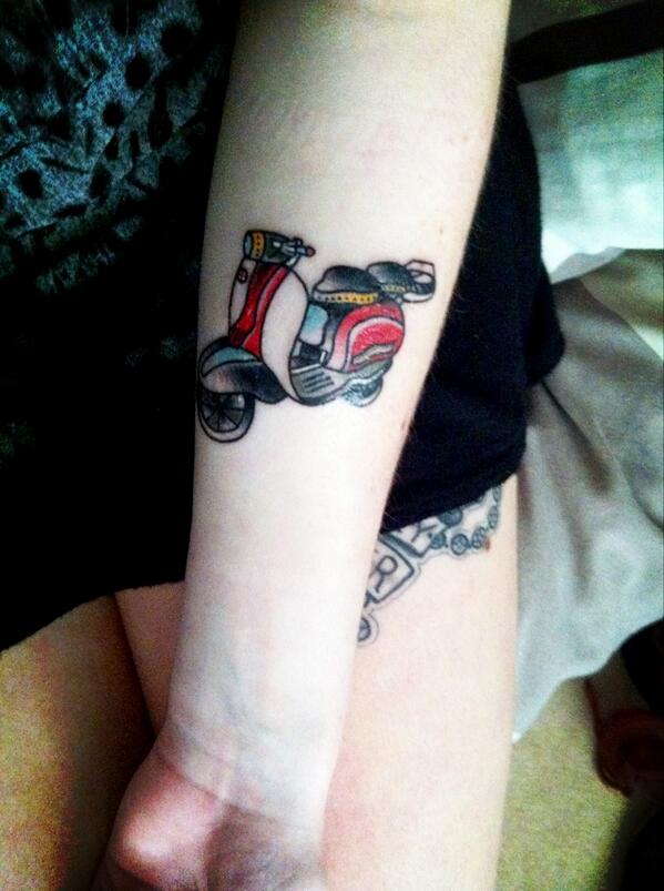 Vintage Vespa Tattoos Vintage Vespa Girl: 1960s Mod Style & Scooter