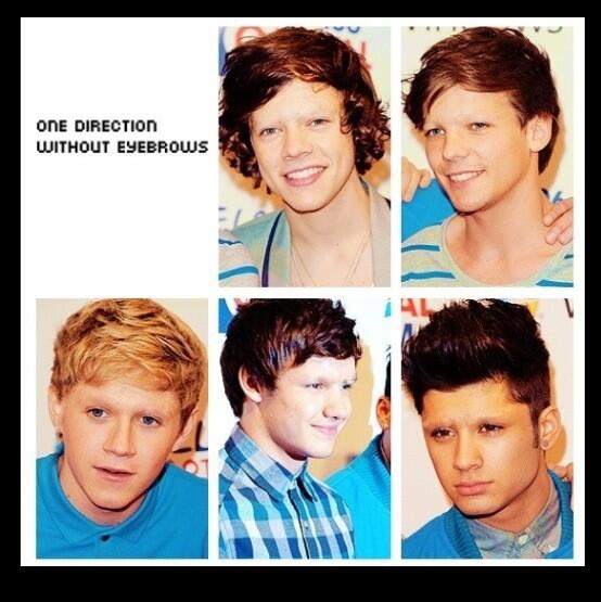 One Direction Without Eyebrows And Teeth