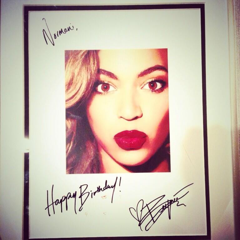 Beyonce Autograph