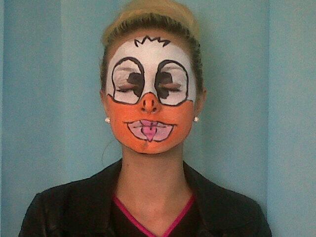 Donald Duck Face Paint