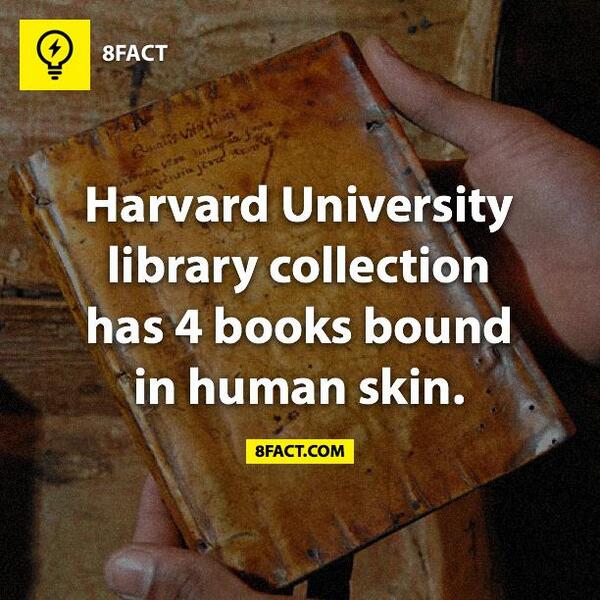 Harvard University Library Books Bound In Human Skin
