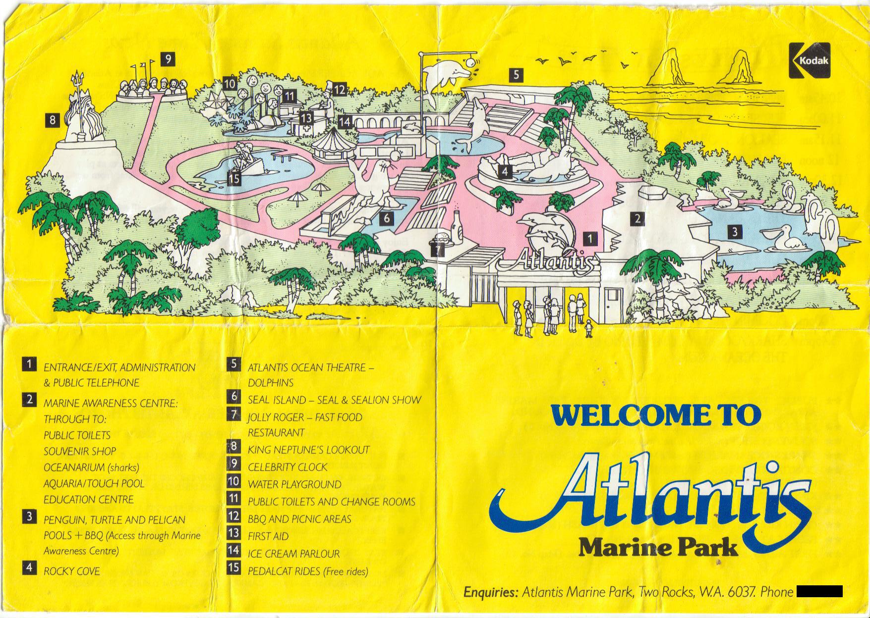Atlantis Water Park Map