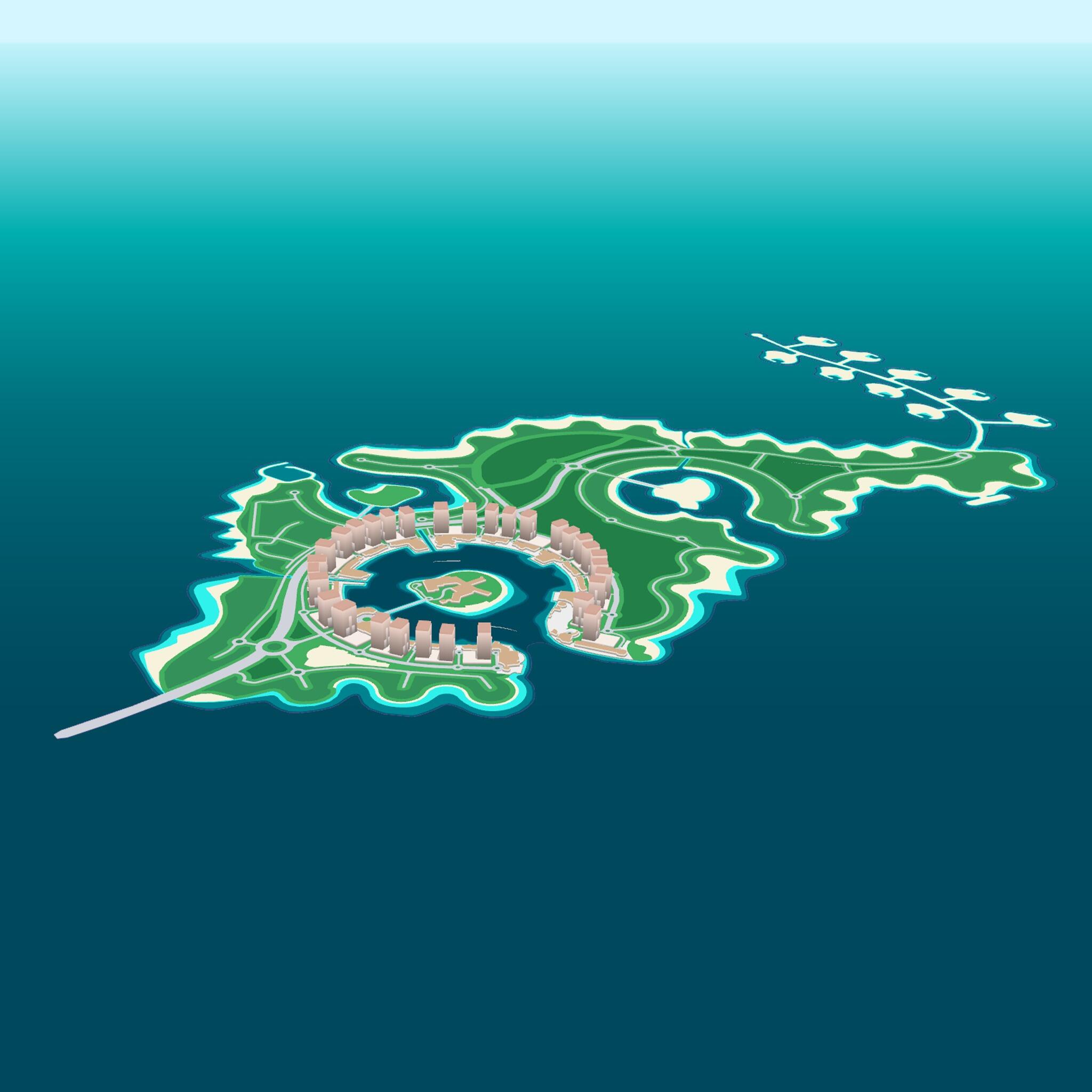 The Pearl Qatar Map