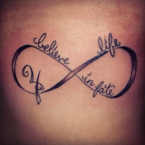 Infinity Tattoos With Believe