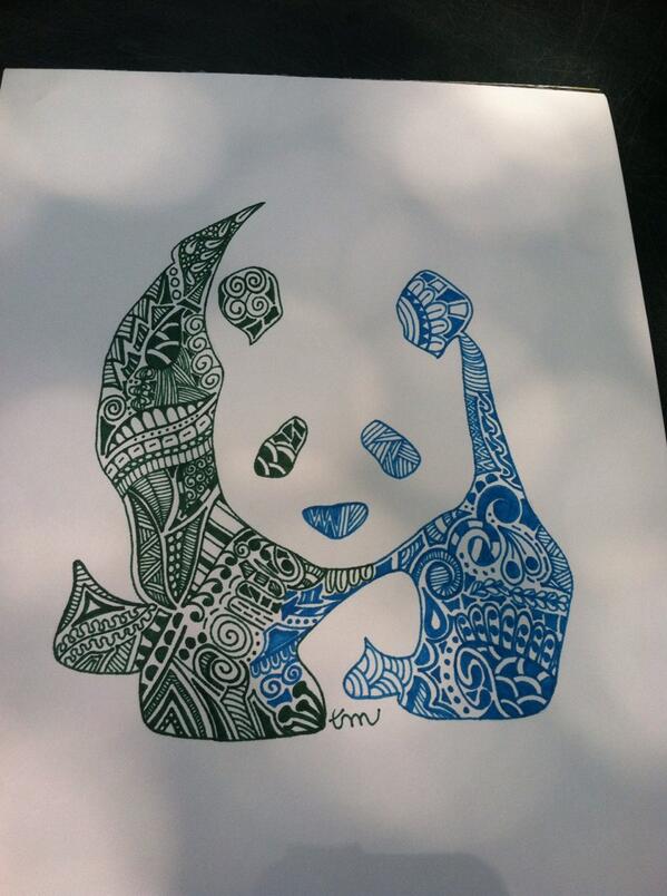 Zentangle Panda