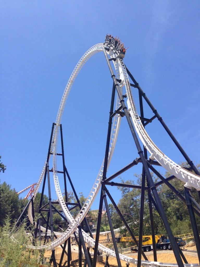 Six Flags Magic Mountain Full Throttle Construction