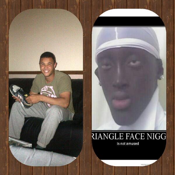 Triangle Face Nigga Is Not Amused