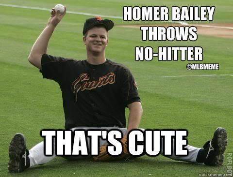 Homer Bailey Memes Tim Lincecum No Hits The San Diego Padres | MLB