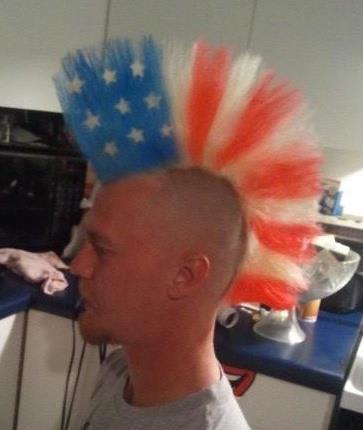 Red White And Blue Mohawk