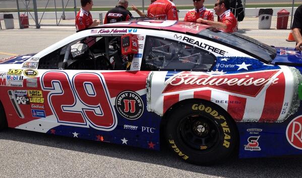 Kevin Harvick 29 Budweiser Car