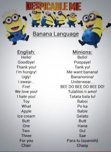 Minions Language