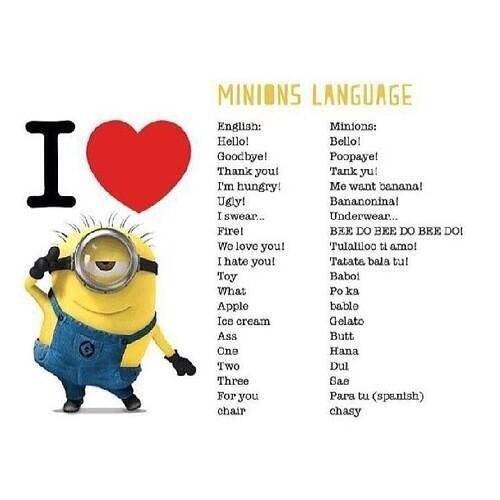 Minion Language For Kids