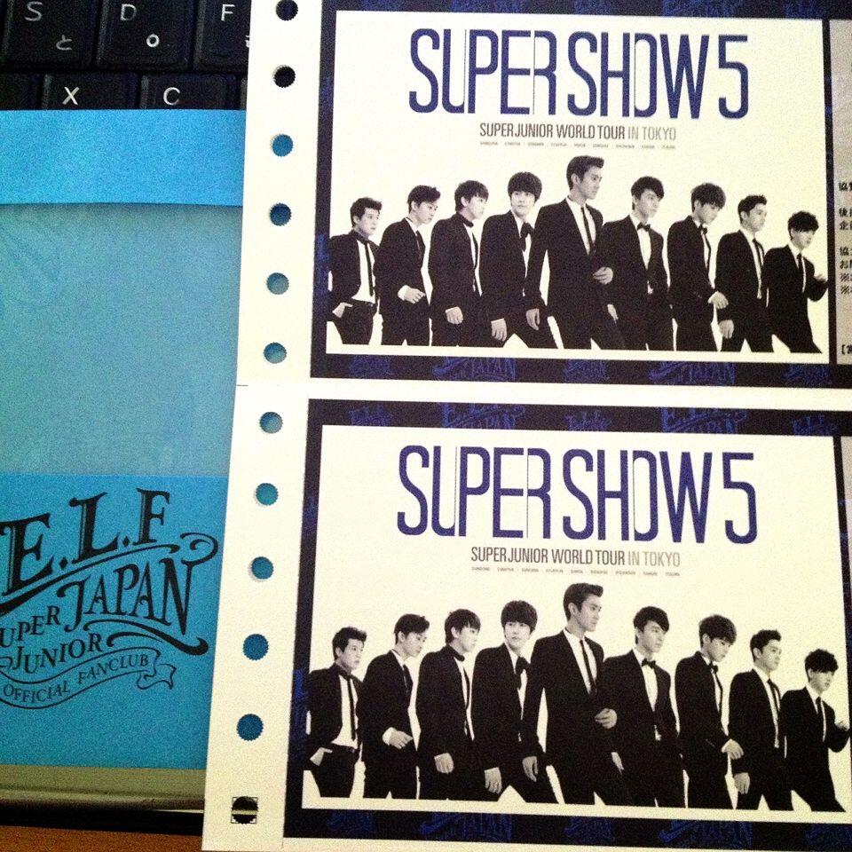 [FAN/PIC] Super Show 5 in TOKYO – Ticket [1P] – SpeciAll Sapphire Blue