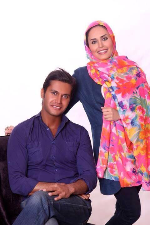 Elnaz Shakerdoost And Her Brother