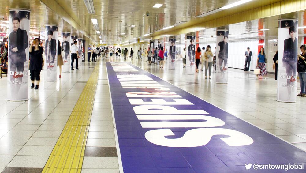 130725 SMTOWN Twitter Update – “Super Junior Road at the subway station ...