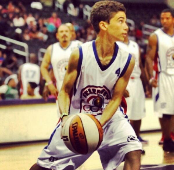 Cameron Boyce Playing Basketball