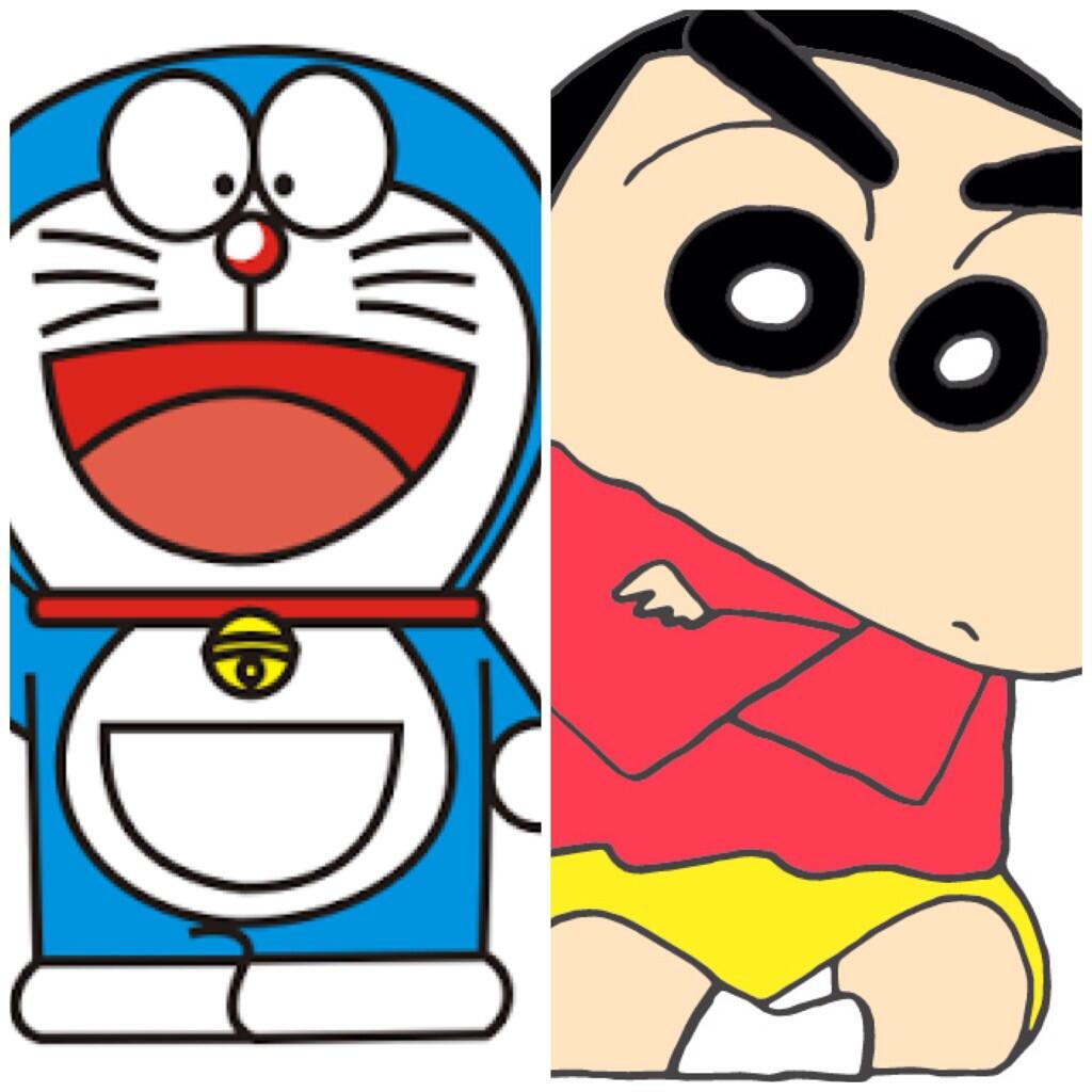 Doraemon And Shin Chan Together