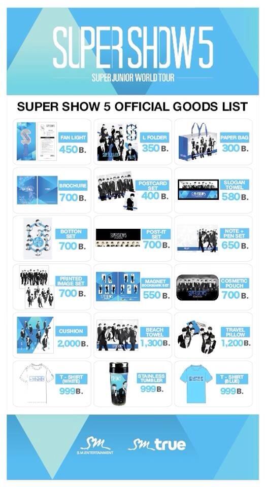 [INFO] Official Merchandise SUPER SHOW 5 in Bangkok [1P] – SpeciAll ...
