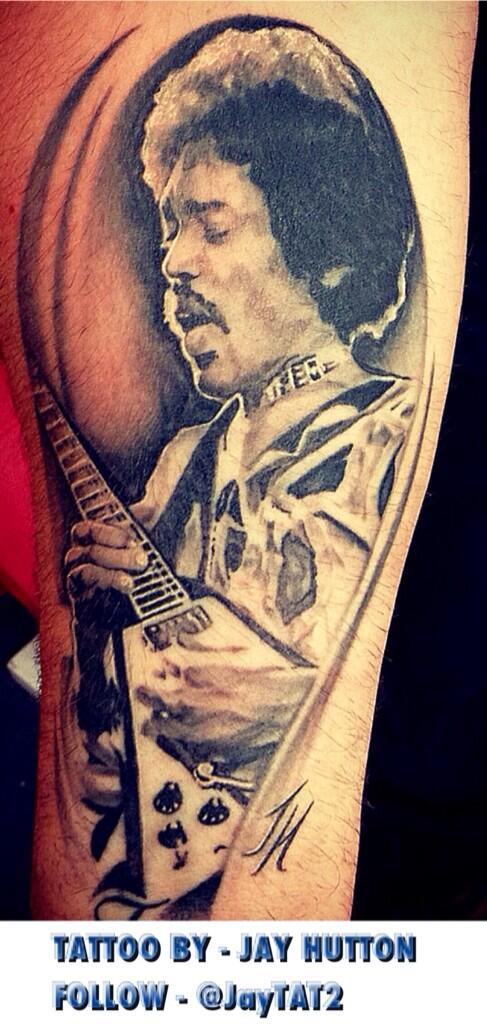 Jimi Hendrix Portrait Tattoo 60 Classic Jimi Hendrix Tattoo Designs