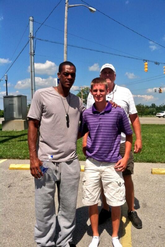 Why is Rajon Rondo at a Waffle House in Franklin, IN?