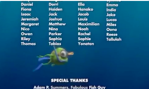 Finding Nemo End Credits Closing