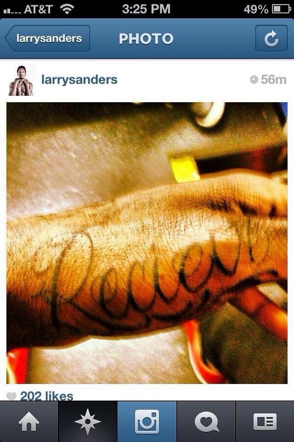 Larry Sanders Tattoos