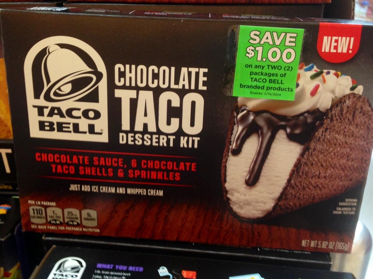 Chocolate Taco Bell