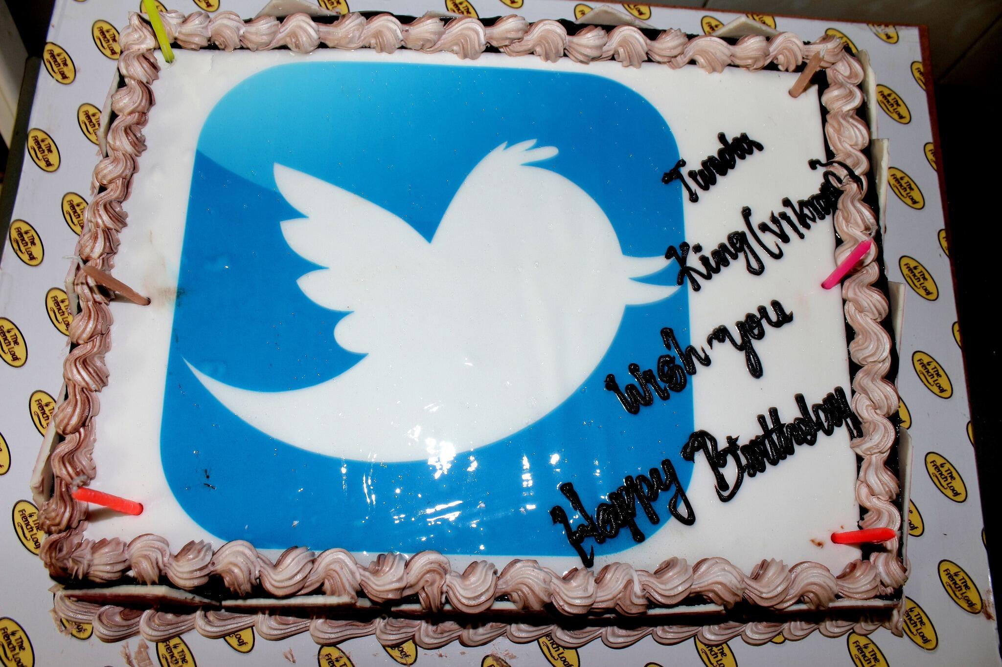 Twitter Birthday Cake
