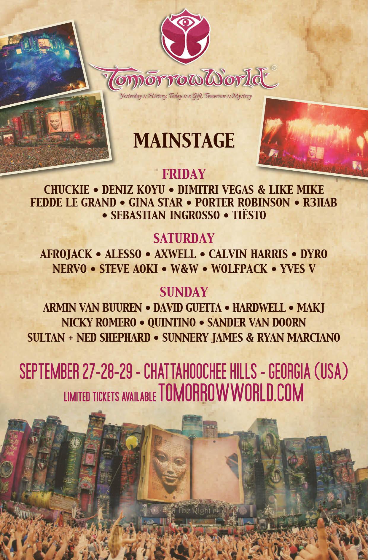 Tomorrowworld Lineup