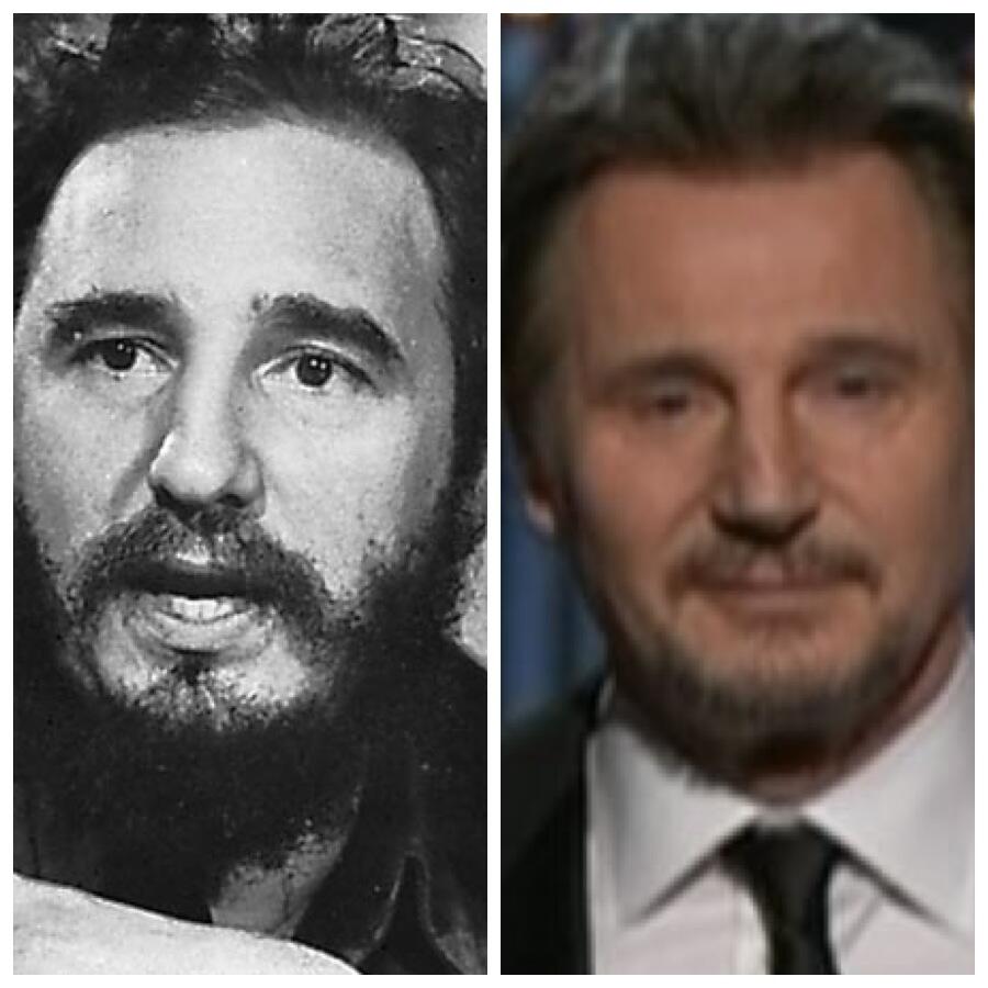 Fidel Castro Liam Neeson