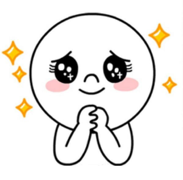 Line Sticker Moon Happy