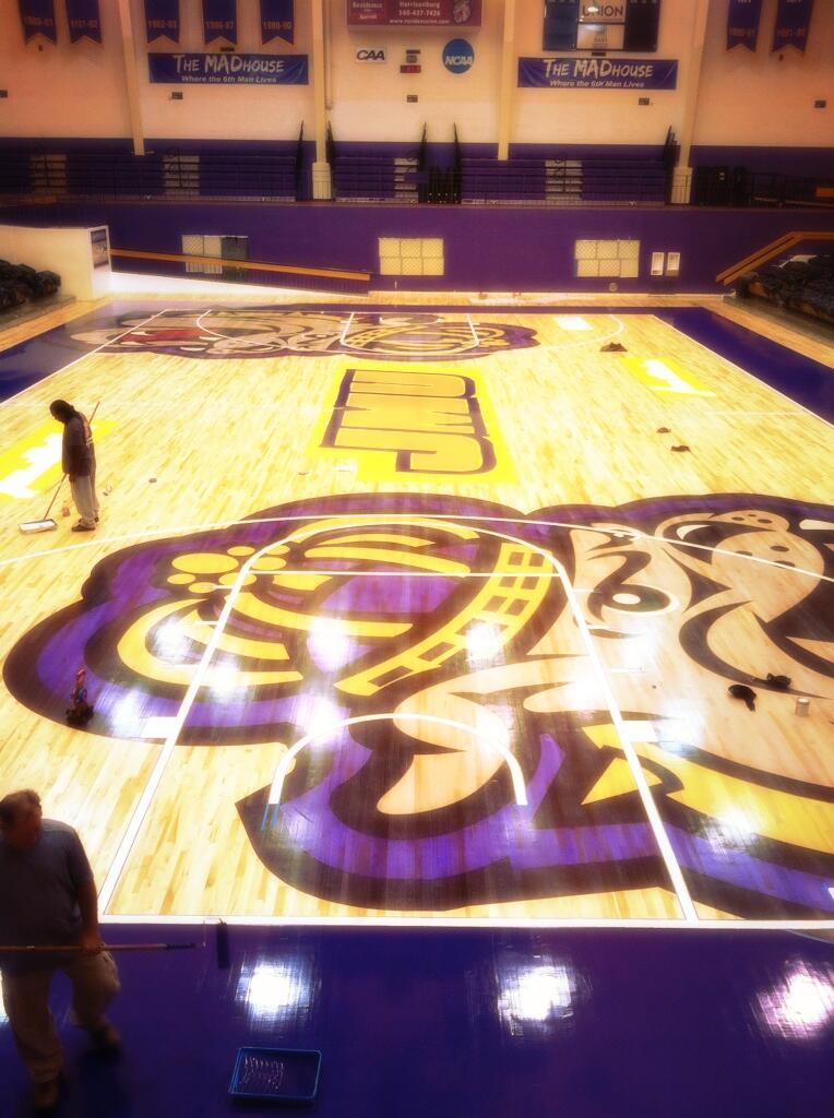Might be the ugliest court in college basketball... | VCU Ram Nation