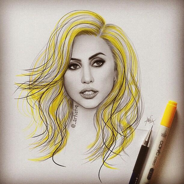 Lady Gaga Drawing