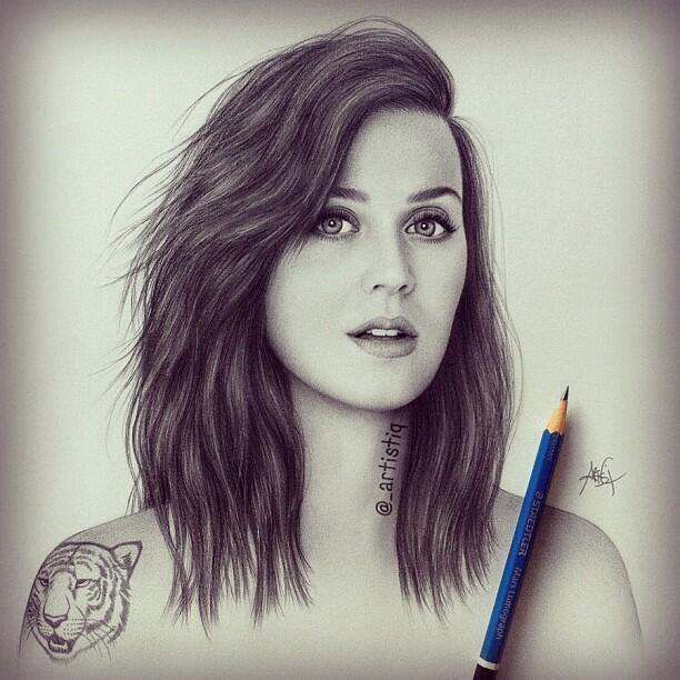 Katy Perry Pencil Drawing Dibuja A Katy Perry Conmigo: Sesión De