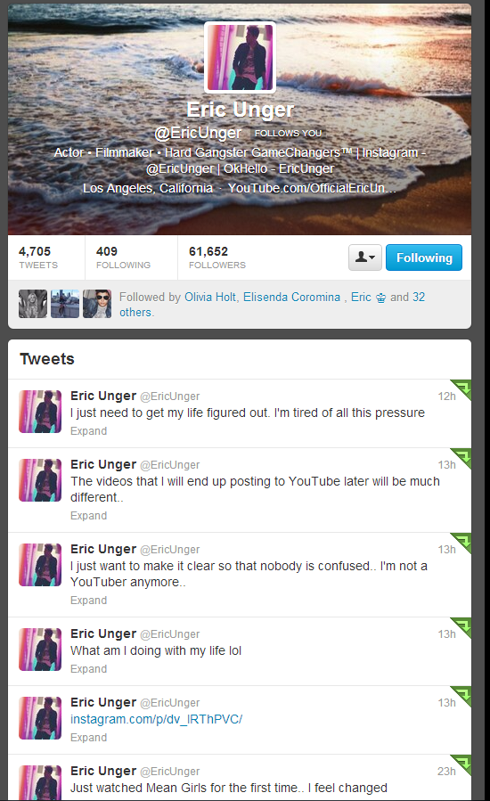 I love Eric Unger (@IloveEricUnger) | Twitter