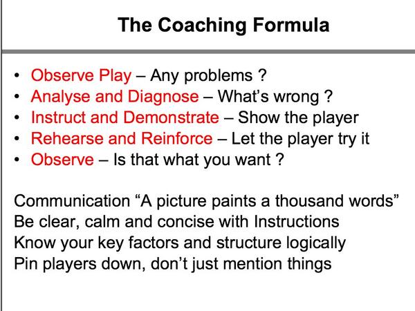 Understanding The Coaching Formula – Progressive Sports: North Kent