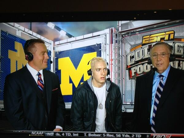 Picture of Eminem's Awkward Interview on ESPN : r/HipHopImages