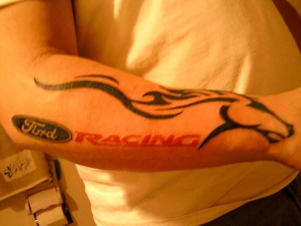 Mustang Logo Tattoo