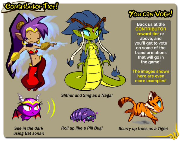 Shantae Transformations