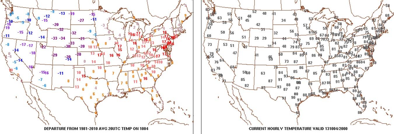 87 degrees in NYC today (10/4). Why is it so hot this late in the ...