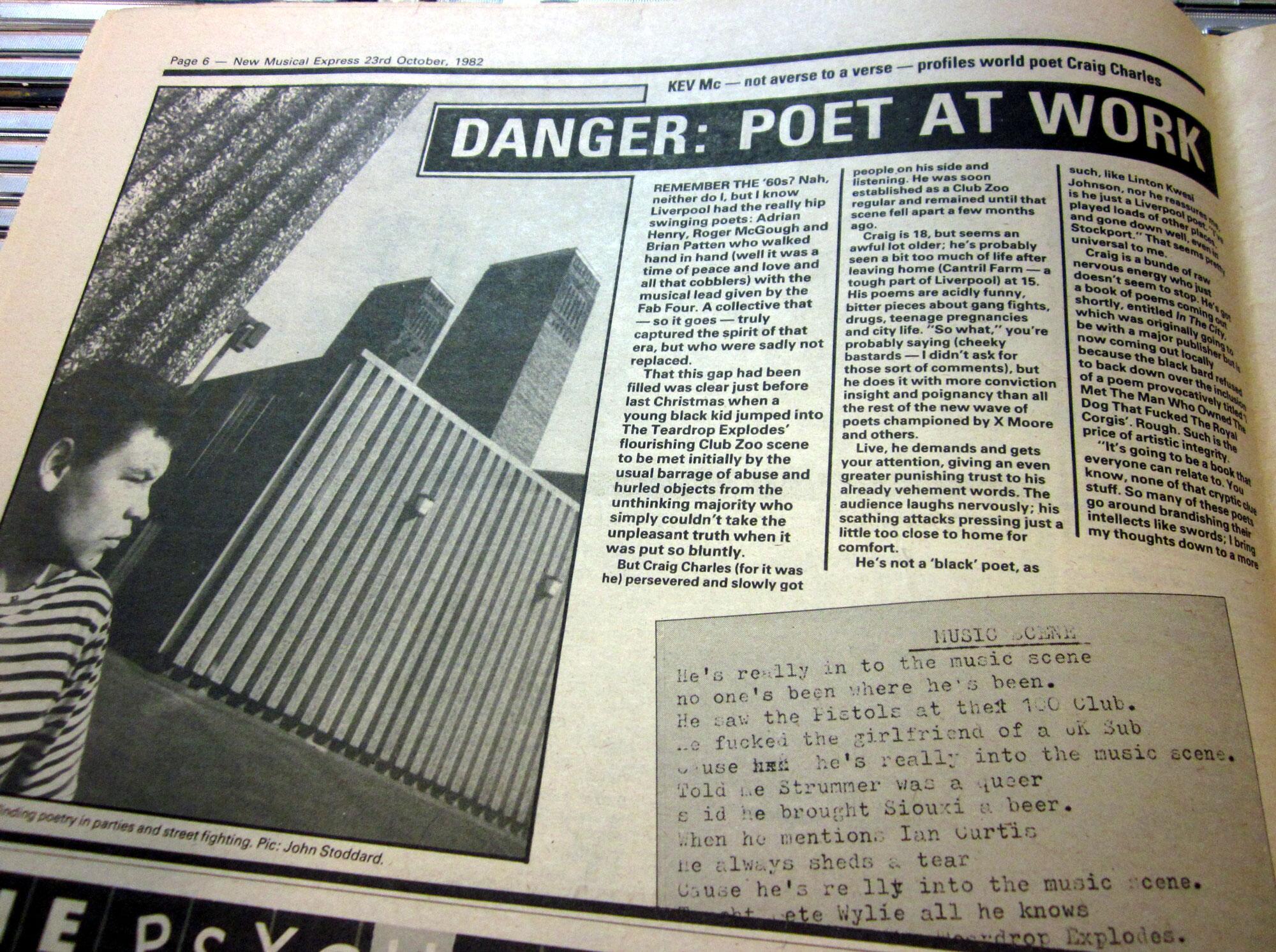 Craig Charles: From Punk Poetry to the Red Dwarf – Artex Walls and a ...