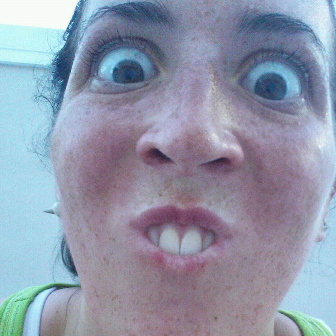 Funny Ugly Face Girl