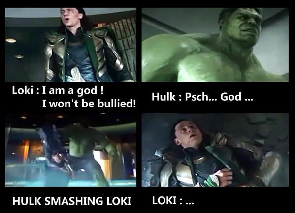 The Avengers Hulk Smash Loki