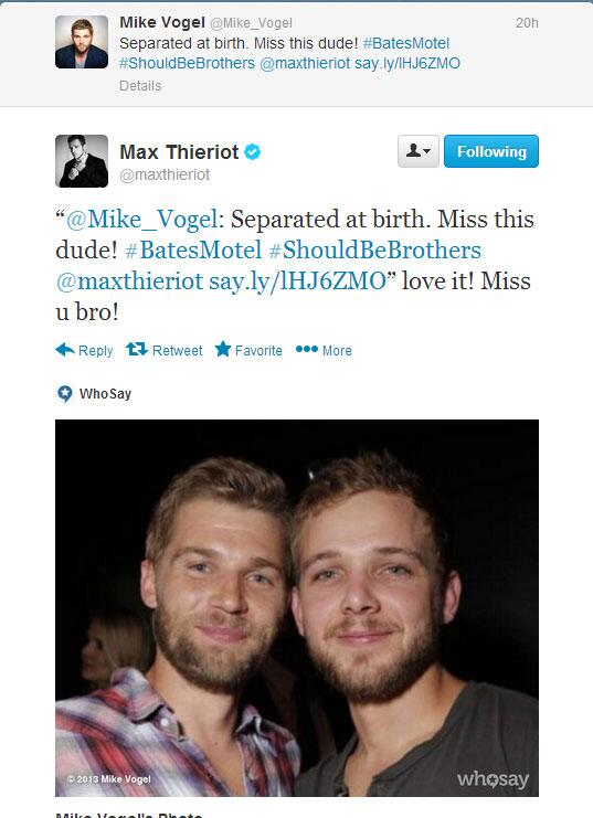 Max Thieriot Twitter