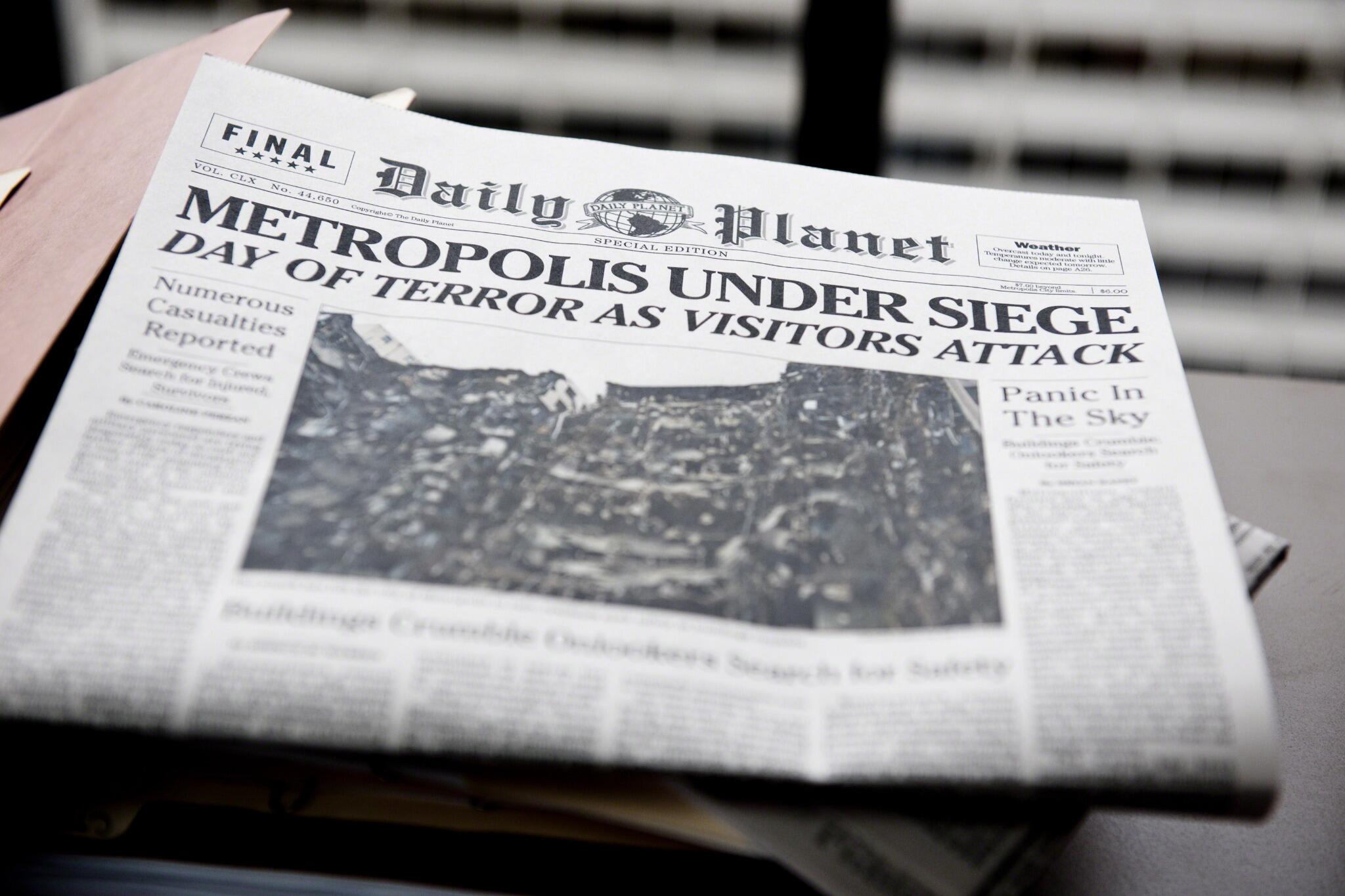 Daily Planet Newspaper Logo Superman